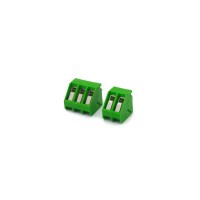 Conector Verde Multipolar AK300 Passo 5,00mm - 2 a 3 Vias - Phoenix Mecano